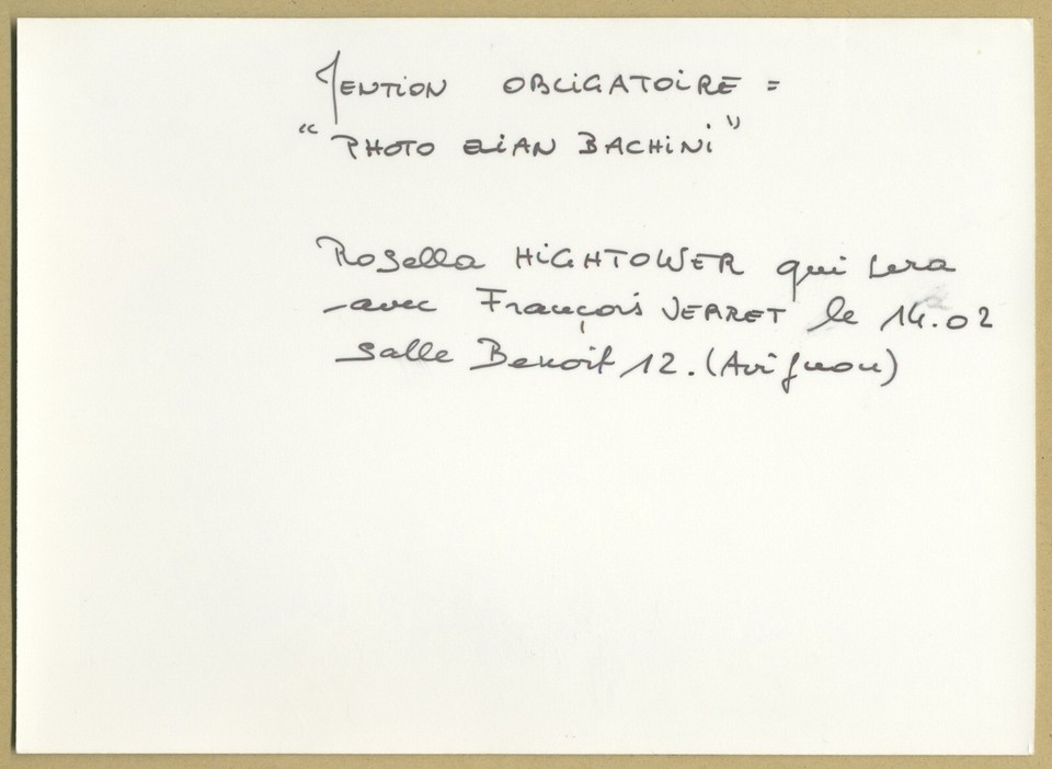 Rosella Hightower (1920-2008) - American ballerina - Signed photo ...