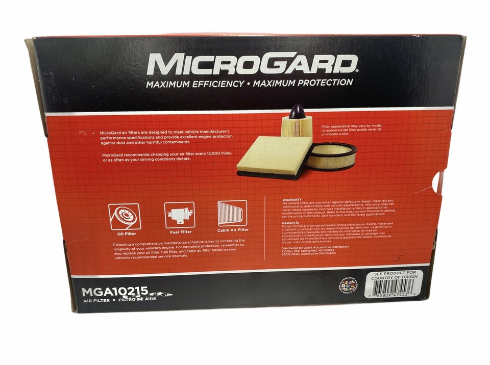 MIcrogard MGA10215 Air Filter For 2017-2021 Nissan Rogue New in Box | eBay