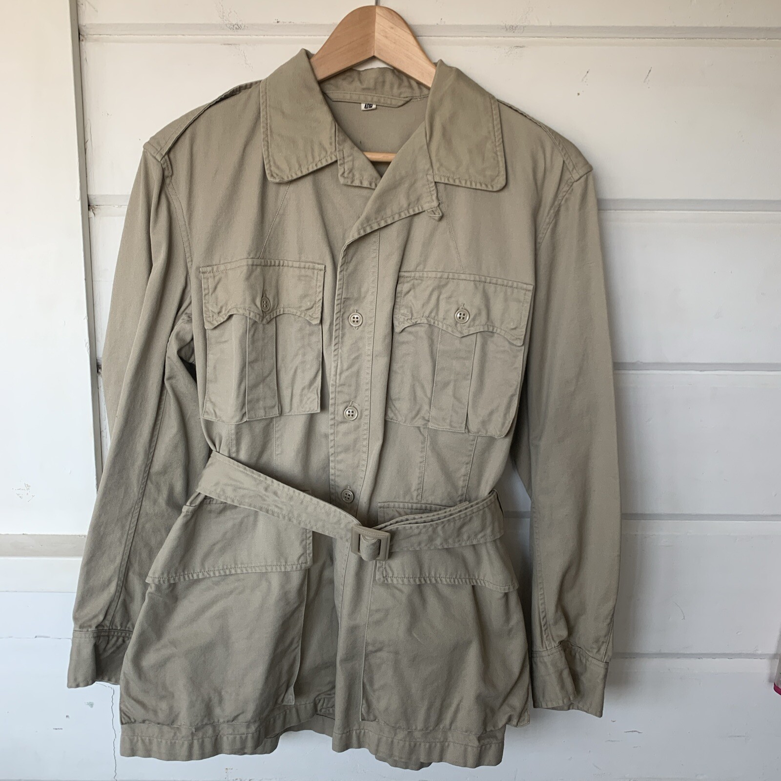 Vintage Military Tan Tropical Jacket size 40R With Be… - Gem