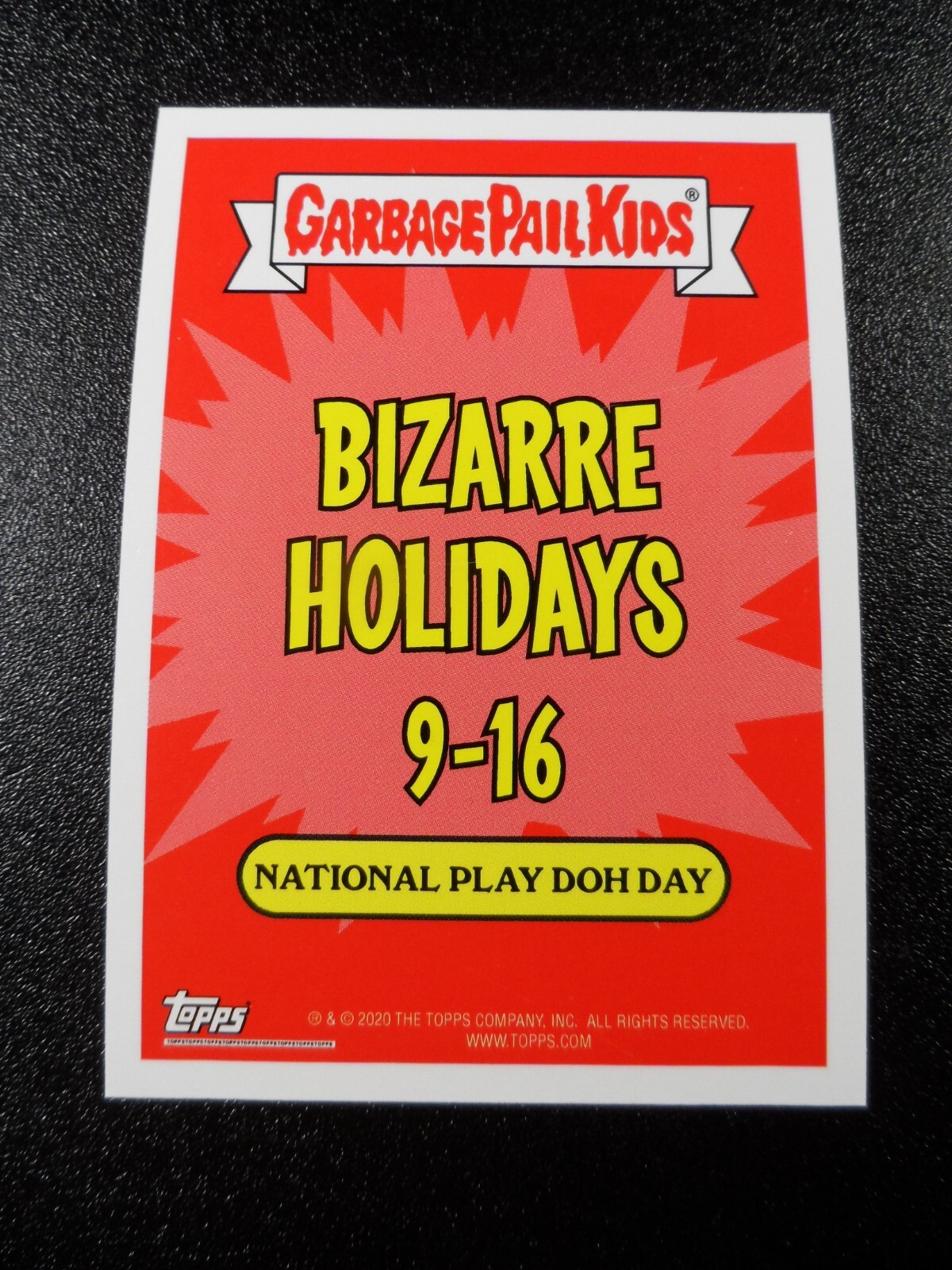 Doughy Joey Play Doh Spoof Bizarre Holidays 9/16 2020 Garbage Pail Kids Cards | eBay