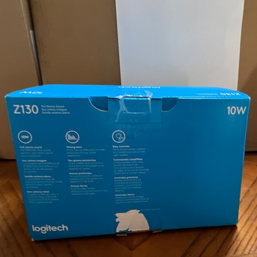 Logitech Z130 Full Stereo Sound 3.5 Mm Jack Compact Laptop Speakers New ...