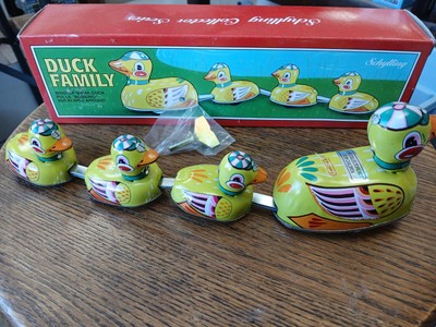 VTG Schylling Collector Series Duck Family Wind Up Toy Mama Duck ...