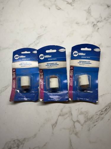 3 Pk Of Genuine Miller 192050 RETAINING CUP, Spectrum 625/Ice 40C/T 50C ...