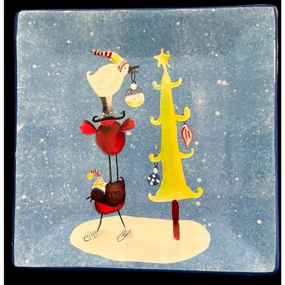 Oneida Frosty Feathers By Debbie Taylor-Keman 4 Salad/Dessert Plates ...
