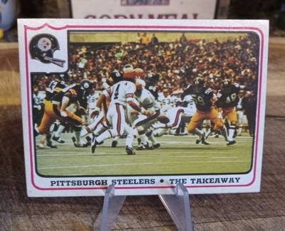1976 Fleer Team Action Sticker #24 " Pittsburgh Steelers The Takeaway ...