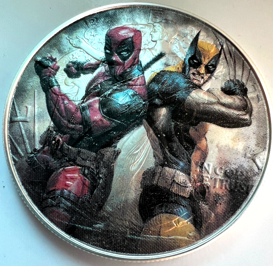 Deadpool & Wolverine - American Silver Eagle 1oz .999 Silver Dollar ...