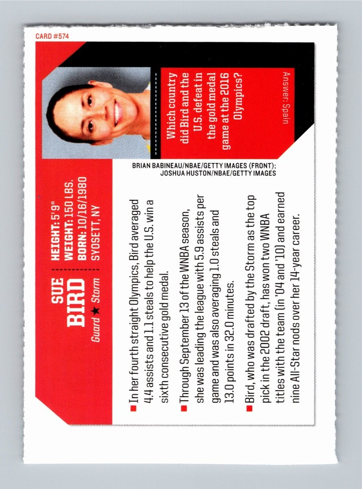 Sue Bird Sports Illustrated for Kids #574 Seattle Storm HOF NM+ | eBay