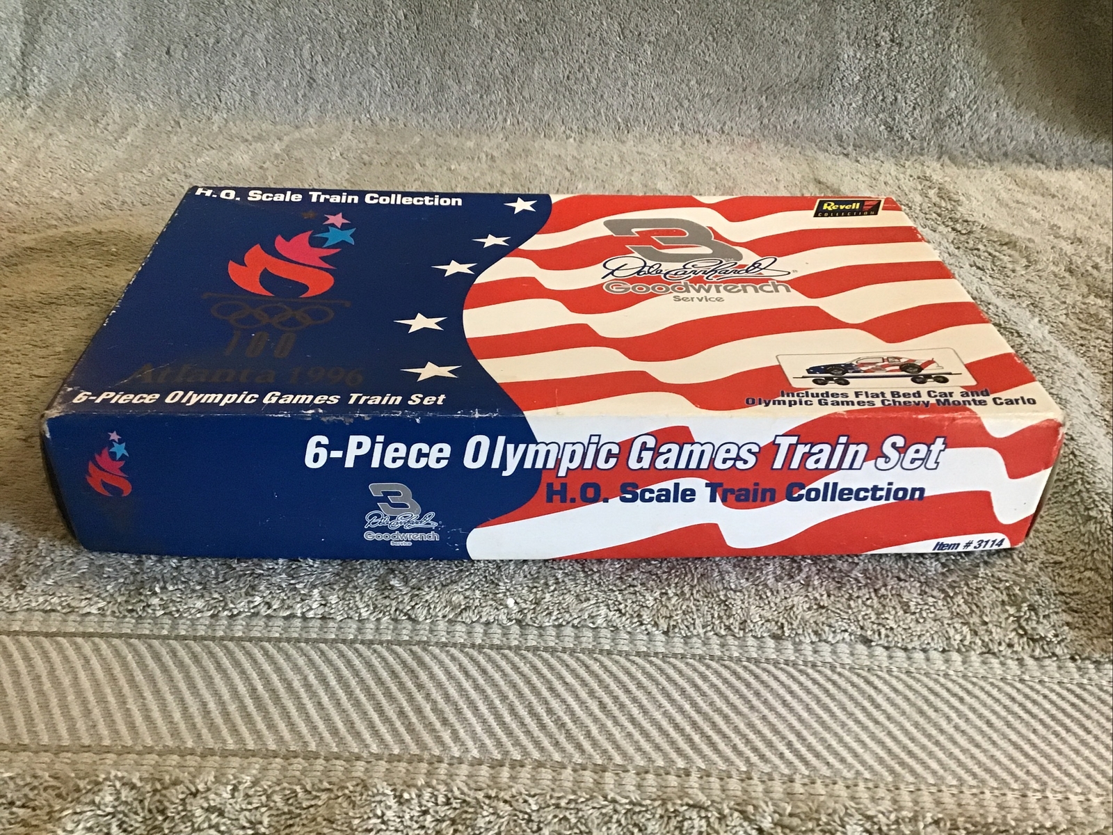 1996 Revell DALE EARNHARDT #3 Olympic 1/64 Scale 6 Piece HO Train ...