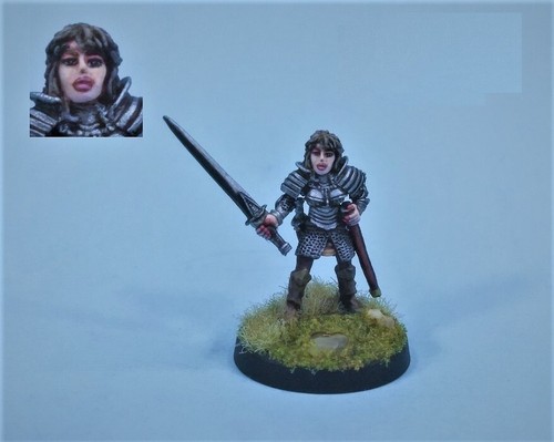 Ral Partha painted miniature Female Warrior | eBay