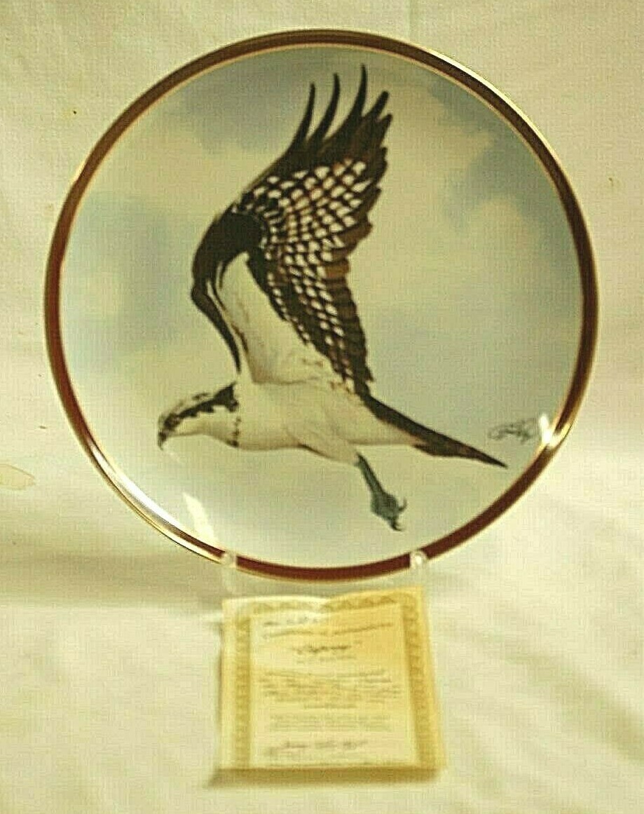 Hamilton Collection Osprey Plate Majestic Birds of Prey COA 1260 C ...