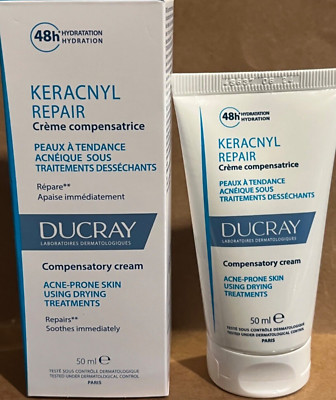 Ducray Keracnyl Repair Cream 50ml Acne-Prone Skin Using Drying ...