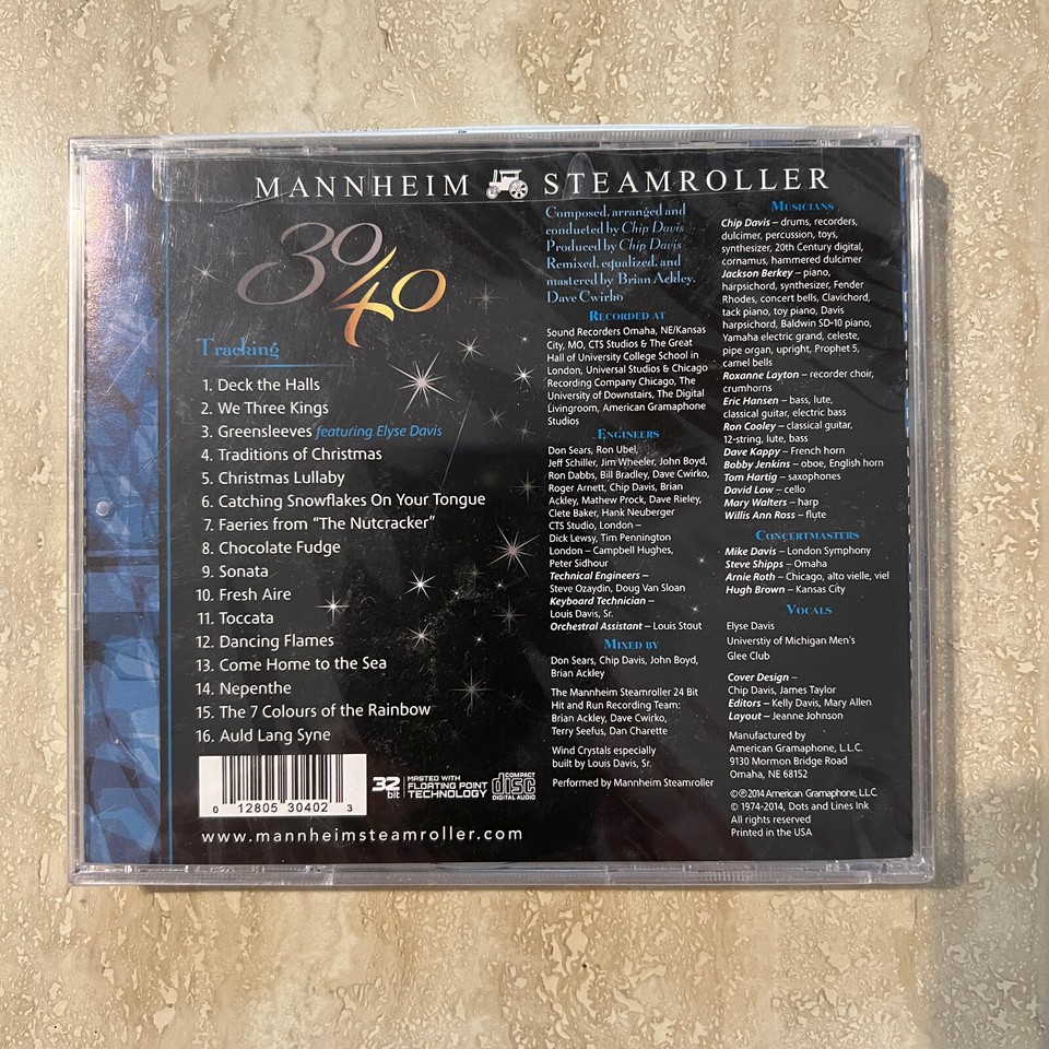 CD Mannheim Steamroller 30 40 Christmas Holidays 2014 American ...