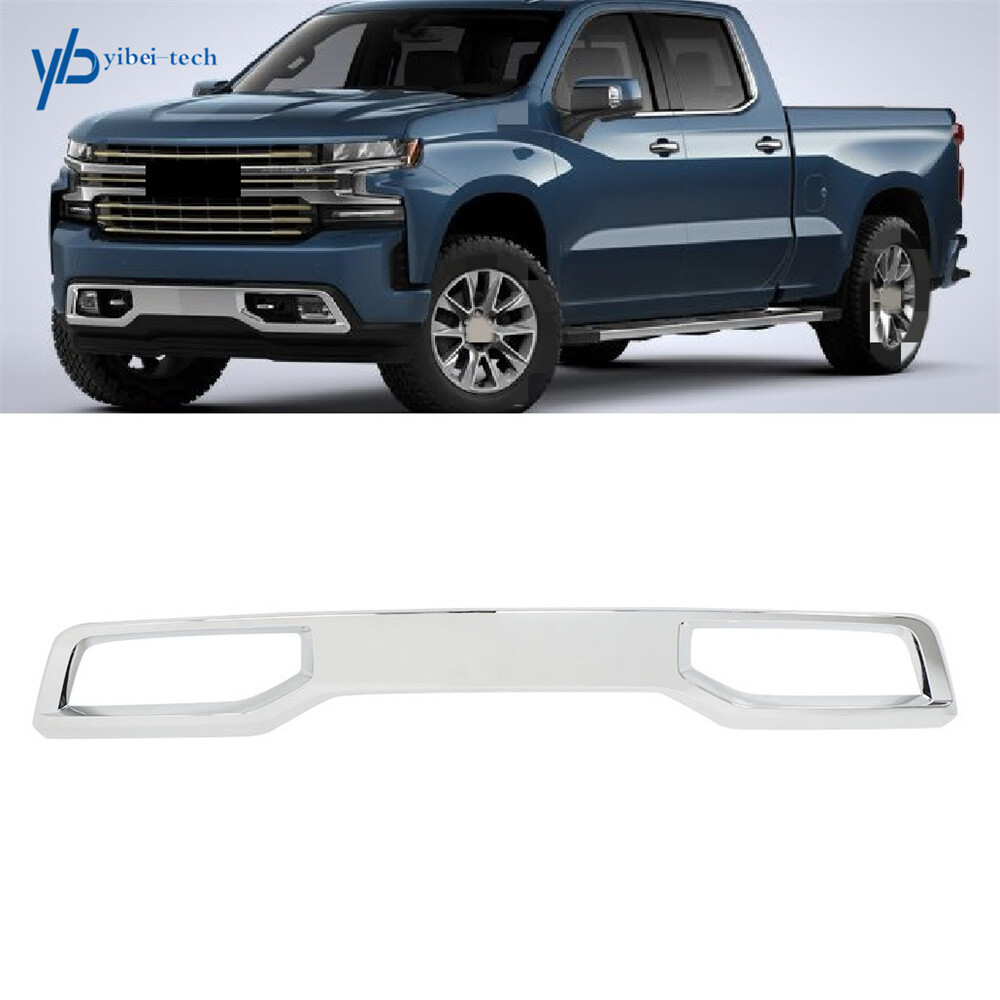 For 19-21 Chevrolet Silverado 1500 Chrome Front Bumper Skid Plate Cover ...