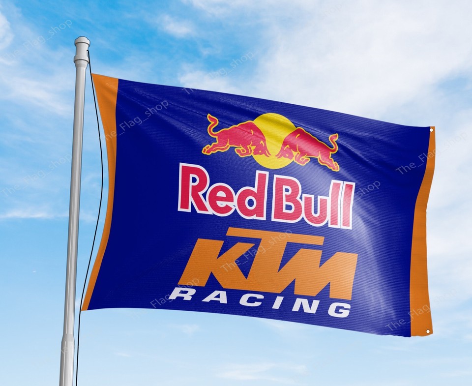 Red Bull KTM Racing 3X5Ft Flag Workshop Banner Man Cave Garage Wall ...