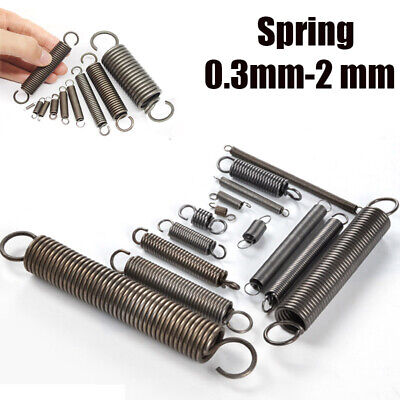 Wire Dia 0.3mm - 2 mm Small Spring Hook Extension Spring Steel Tension ...