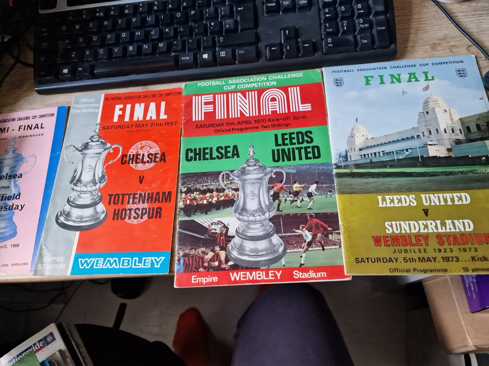 football programme collection European Cup finals FA cup finals and ...