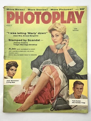 Photoplay Magazine - July 1956 - Kim Novak - Jeanne Crain - Jeff Hunter ...