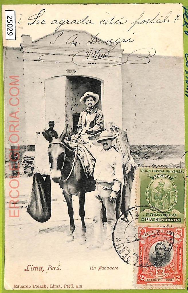 25029 - PERU - Vintage Postcard - Lima - Costumi - 1906 | eBay