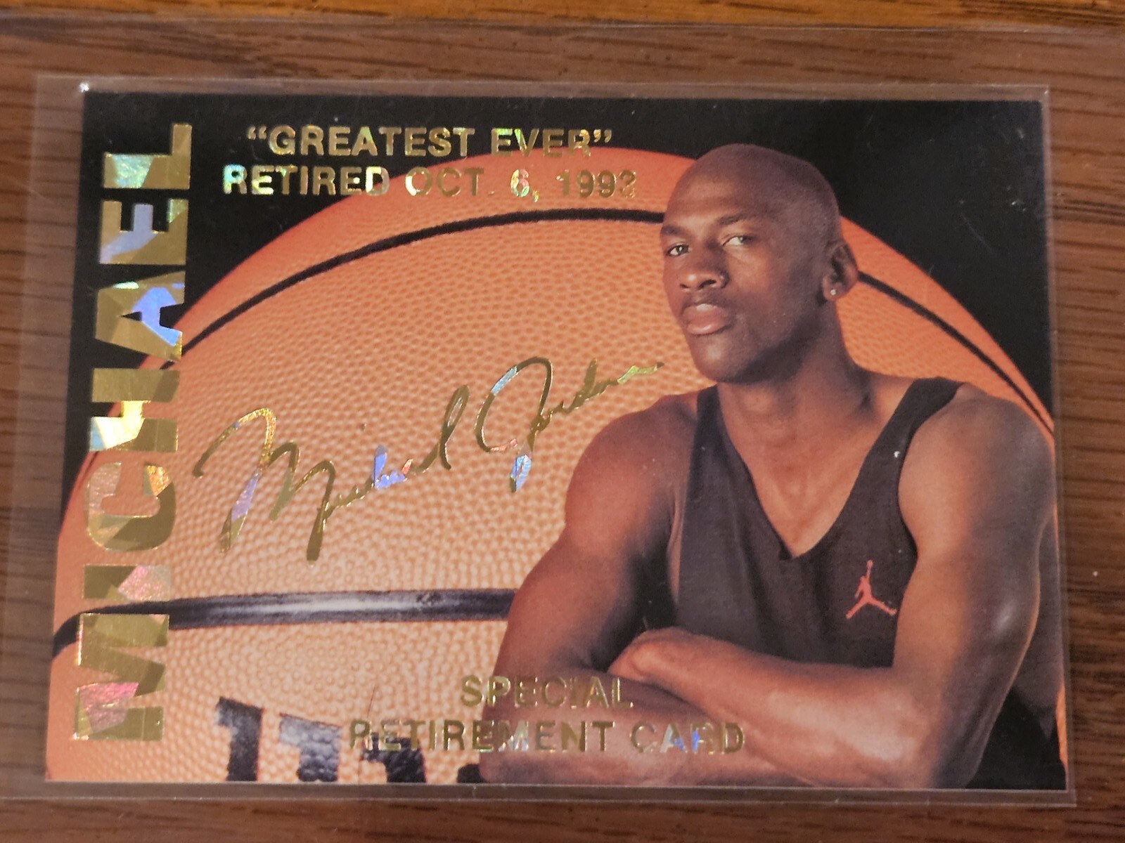 1993-94 Sports Stars USA Special Retirement Card *Michael Jordan **1 of ...