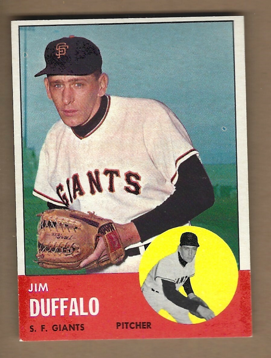 1963 TOPPS JIM DUFFALO # 567 NEAR MINT / MINT | eBay