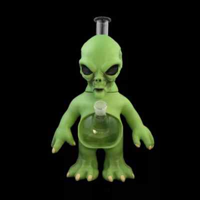 New Large Heavy Alien Silicone Hookah Glass Bongs Smoking Water Pipes ...