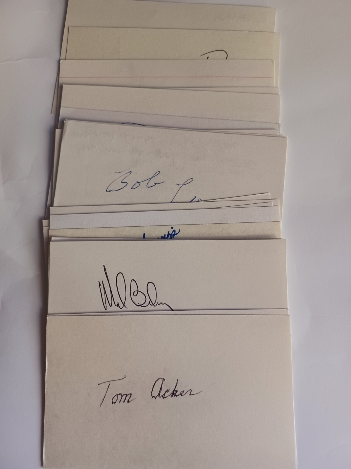 Cincinnati Reds Lot of (25) Signed Index Cards - All Different - B | eBay