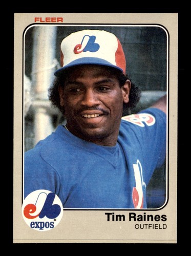 1983 Fleer #292 Tim Raines Montreal Expos Baseball Card HOF | eBay