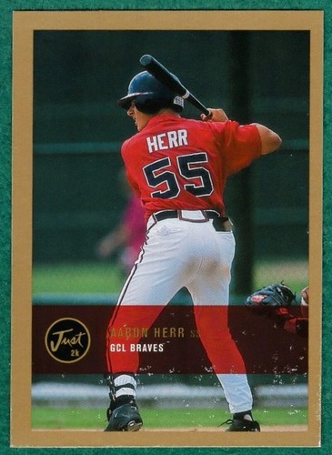 Aaron Herr - 2000 Just Gold #246 - GCL Braves Baseball Card | eBay