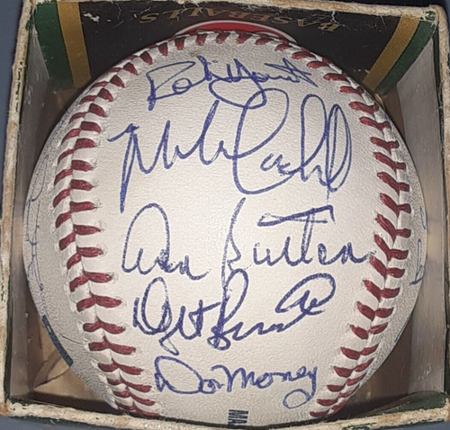 1982 Milwaukee Brewers World Series TEAM SIGNED AUTOGRAPHED MLB ...