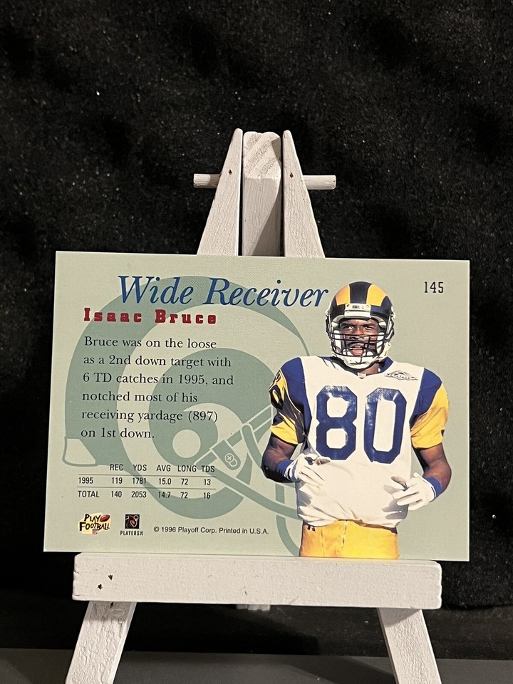 Isaac Bruce 1996 Playoff Prime #145 St. Louis Rams Football NFL Card | eBay