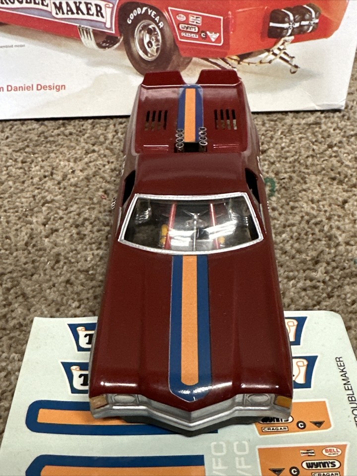 Monogram #8283, Troublemaker, Chevy El Camino Funny Car Built | eBay