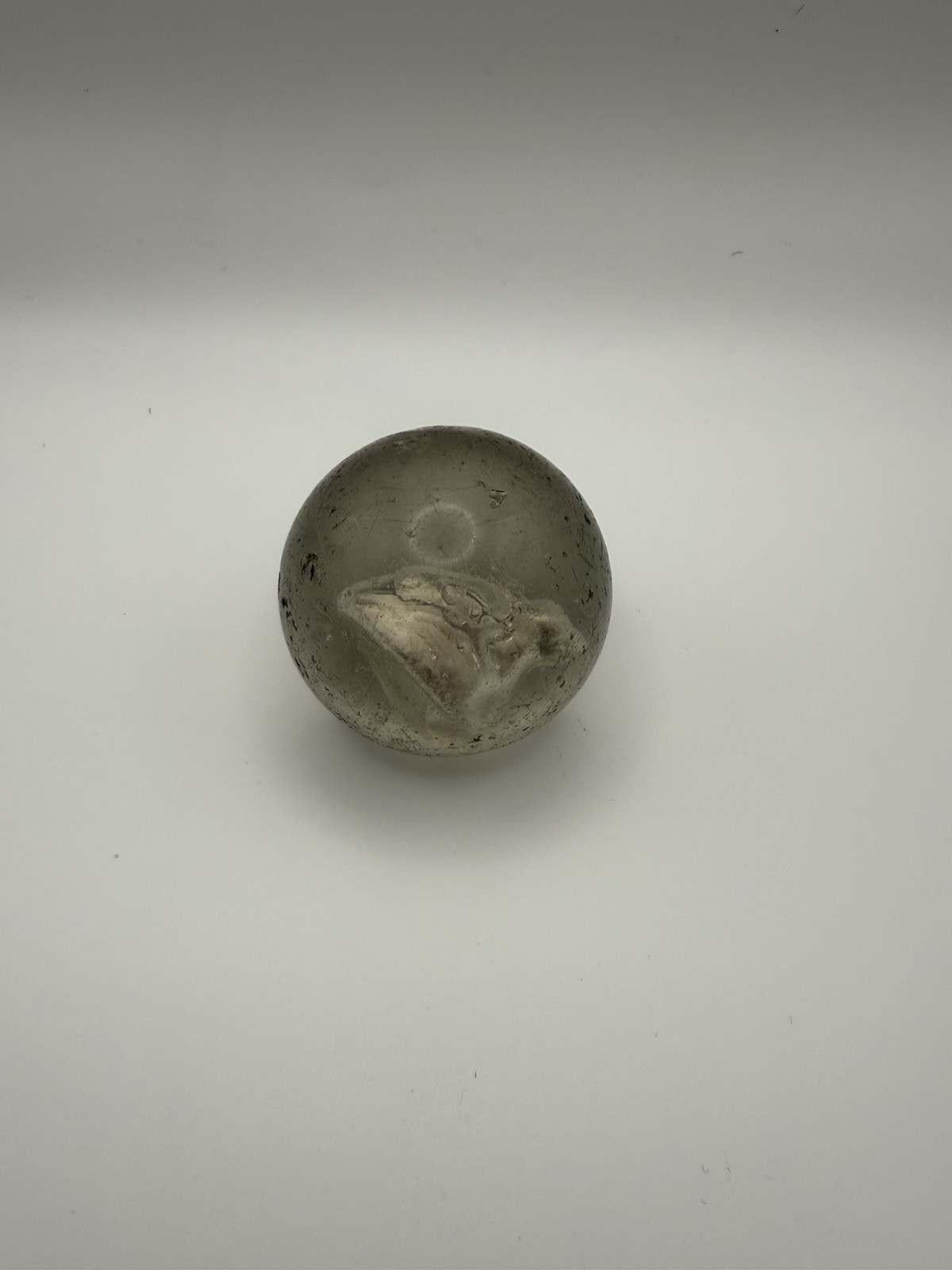 Antique German Sulphide Marble 1.4” Frog Insert | eBay