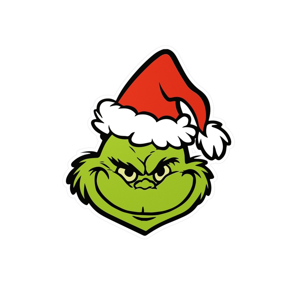 Grinch Vinyl Stickers, Christmas Decor, Fun Gifts, Window Art | eBay
