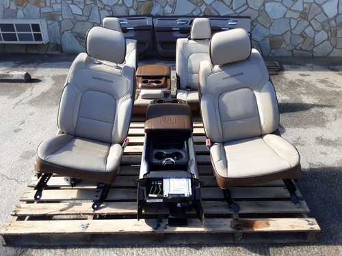 2019-2025 RAM 1500 LEATHER LARAMIE SEATS CREWCAB 5TH GEN INTERIOR 6 LUG ...