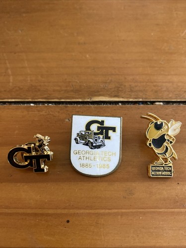 Georgia Tech Yellowjacket Pins Including 100 Year Atletic Pin | eBay