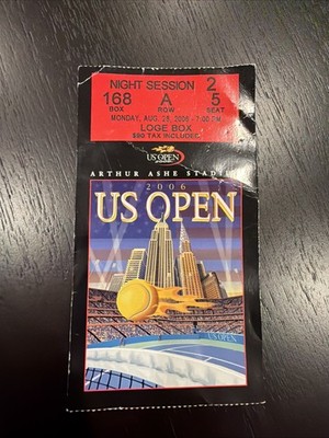 2006 US Open Tennis Vintage Ticket Stub Andre Agassi Last Tournament | eBay