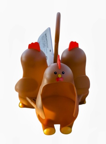 Target Vivitar Bullseye Chicken Shaped 3 Boiled Egg Cooker Holder Rack ...