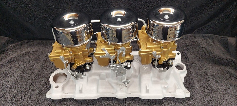 Triple Deuce 3X2 Induction System with REAL 348 Tri Power Carbs | eBay