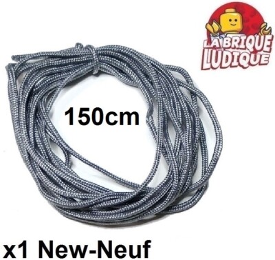 Lego 1x String ficelle Cord corde medium 150cm gris foncé/dark b gray ...
