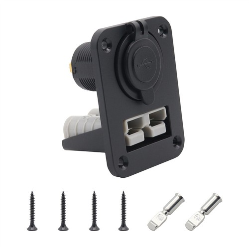 50Amp Plug Dual USB Socket Flush Mount Recessed Plate 5V 3.1A For ...