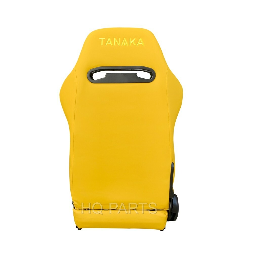 2 X TANAKA YELLOW & BLACK RACING SEATS FOR FORD MUSTANG COBRA | eBay