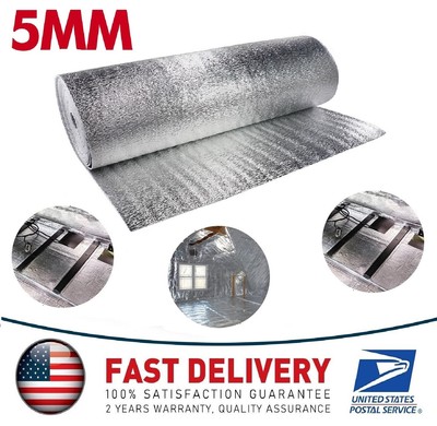 Double Side Reflective Foam Core Insulation Garage Door White Foil Mat ...