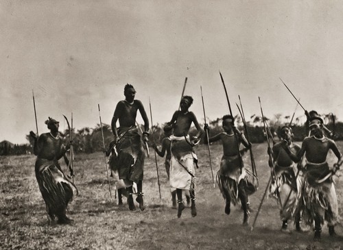 1920s Original AFRICA Black Male Watusi Warriors Tribe Dancers Photo ...