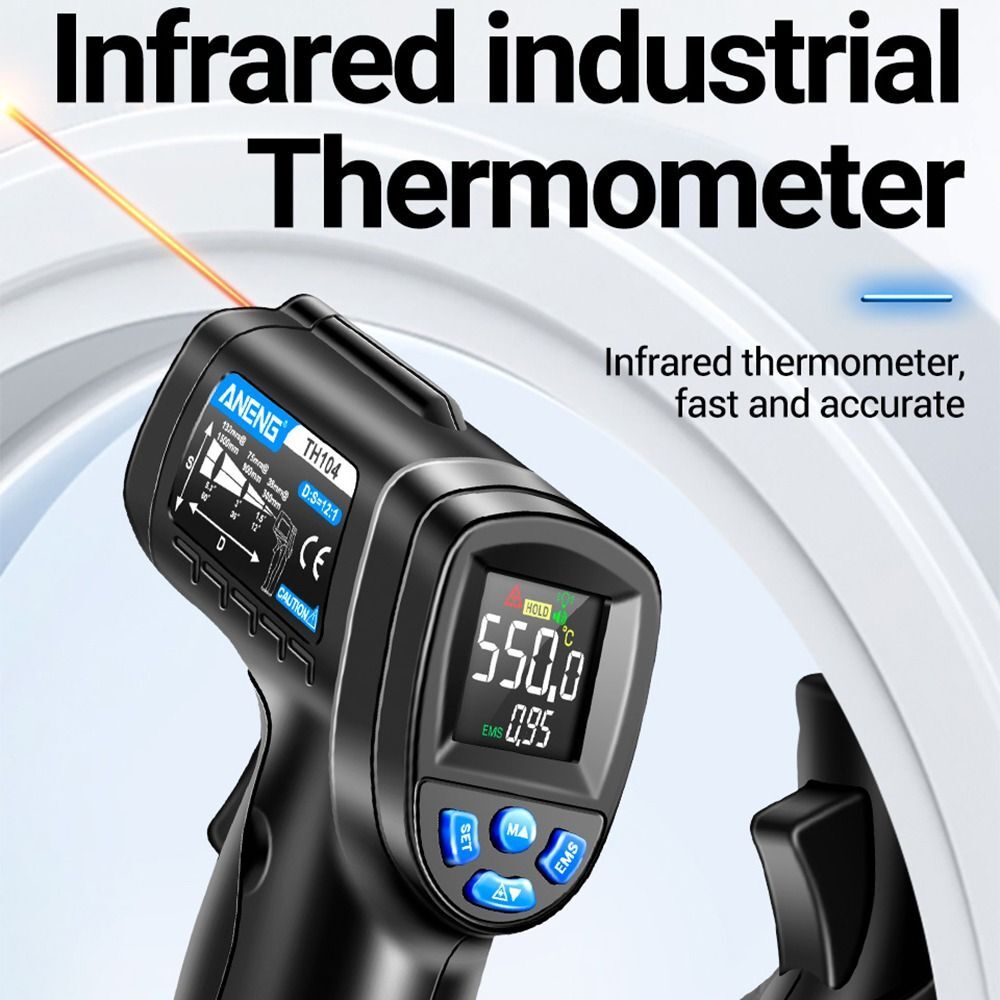 Non-Contact IR Infrared Thermometer IR Laser Sensor Digital Temperature ...