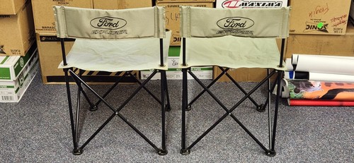 Vintage Pair Ford Explorer Canvas Outdoors Folding Camping Chairs EUC ...