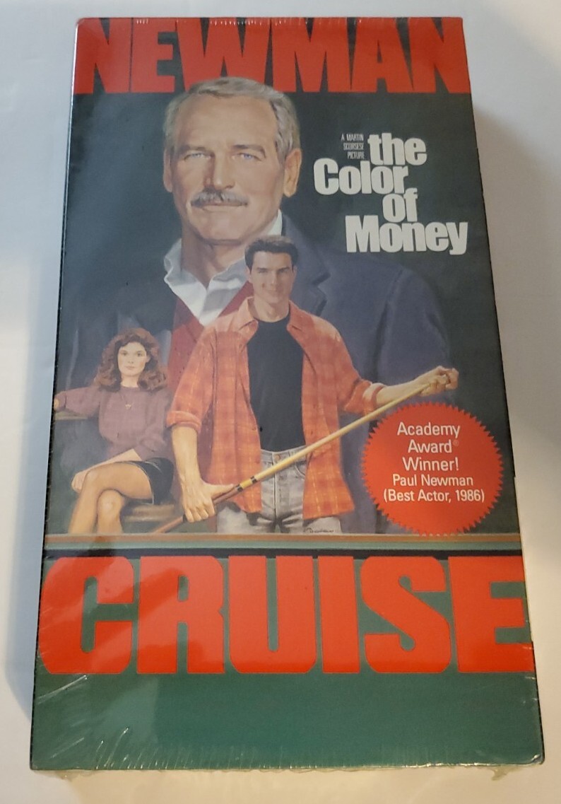 The Color of Money (VHS, 1986) Factory Sealed, Tom Cruise Paul Newman ...