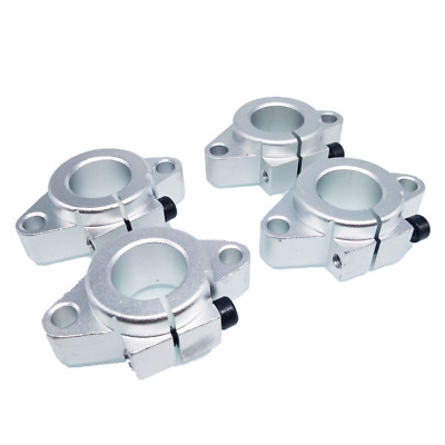 US Stock 4pcs Aluminum SHF20 20mm Linear Rod Rail Shaft Support Motion ...