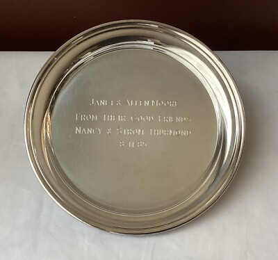 1985, Etched Morray Jewelers Silver Tone Plate From General A.M. Gray ...