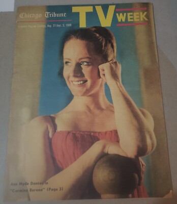 Aug 1966 Chicago Tribune TV Week Magazine Ann Hyde "Carmina Burana ...