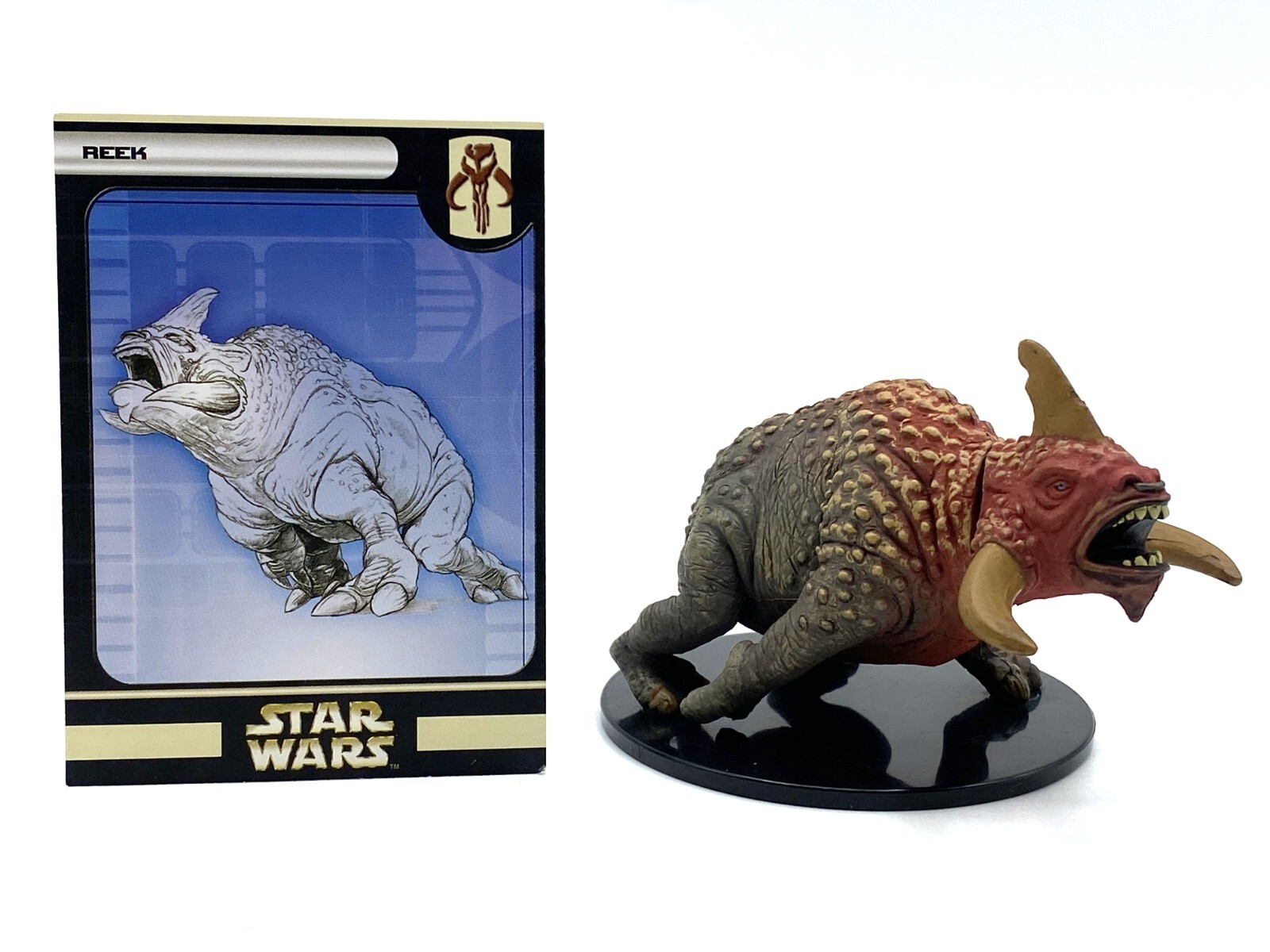 Star Wars Miniatures Universe Reek 27/60 Fringe 51 WOTC Reek Figure #1 ...